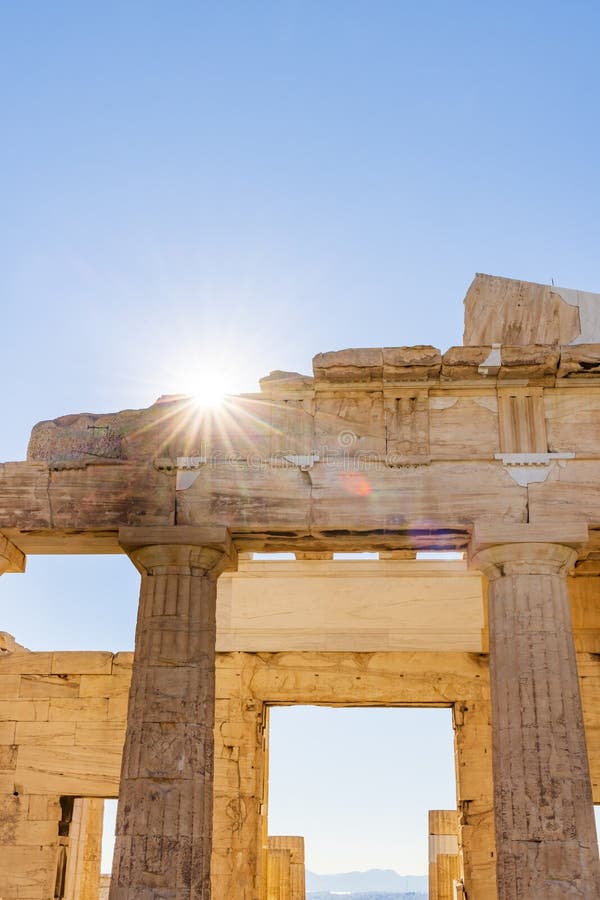 Acropolis Site in Athens in Greece, Stock Photo - Image of ancient ...