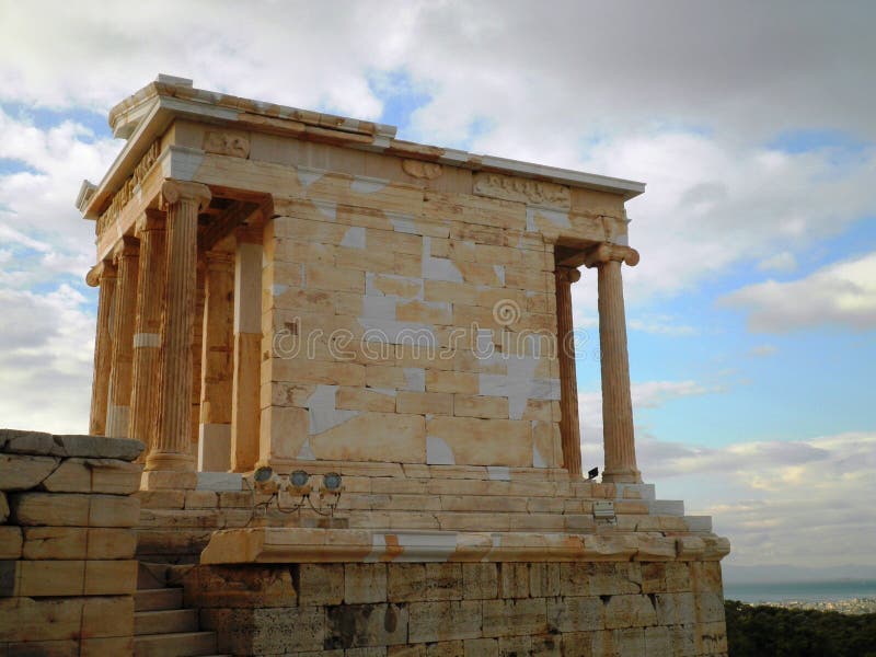 Acropolis Temple Athens Greece Stock Image - Image of history ...