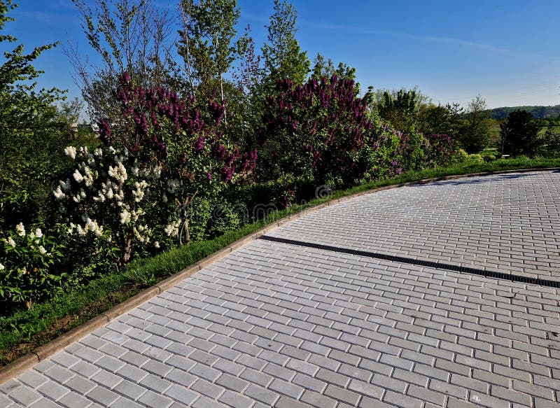 Across Path There Channel Metal Grid Drainage Stock Photos - Free ...