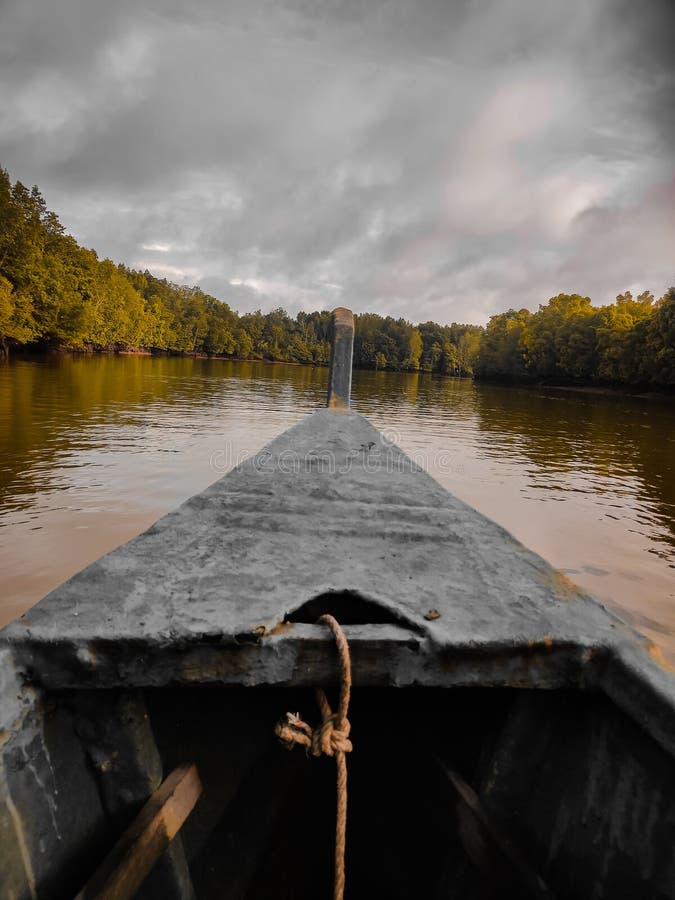 Across a Wide River by Canoe Stock Photo - Image of wide, river: 261978868