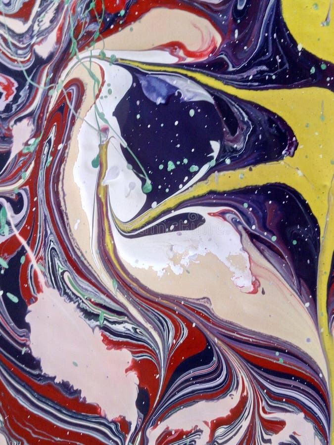 Acrylic Colorful Painting Texture Design Stock Image - Image of ...