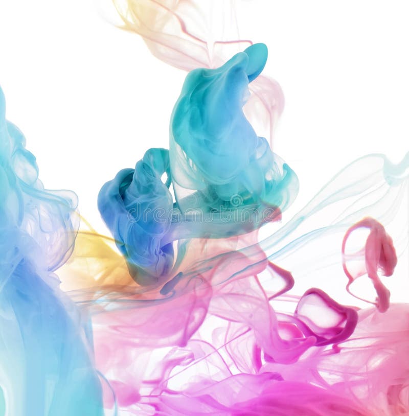 Acrylic colors in water. stock image. Image of medusa - 32577517
