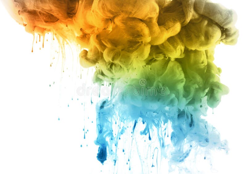 Acrylic Colors in Water. Abstract Background. Stock Photo - Image of ...