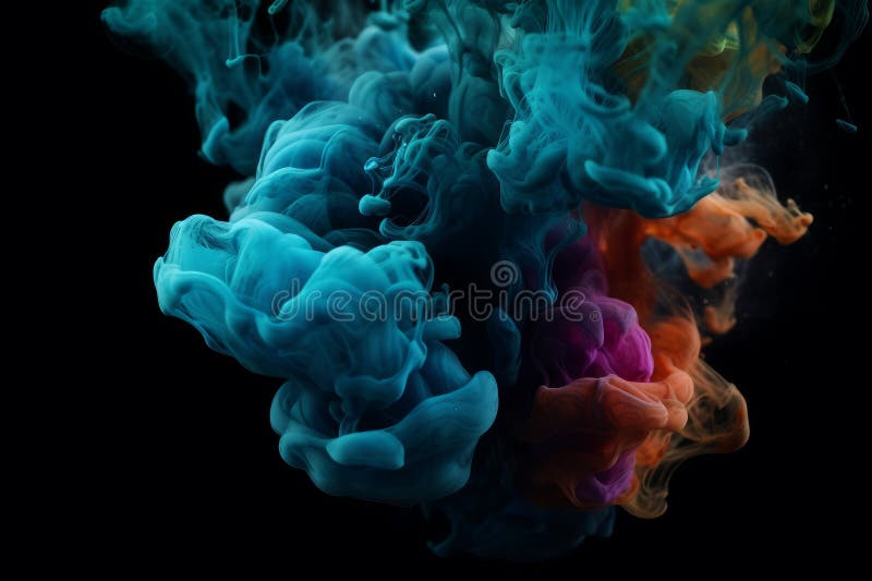 Acrylic Colors in Water. Generate Ai Stock Illustration - Illustration ...