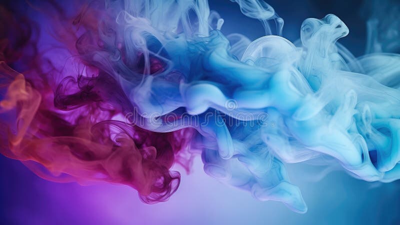 Acrylic Colors in Water, Inkblot Stock Illustration - Illustration of ...