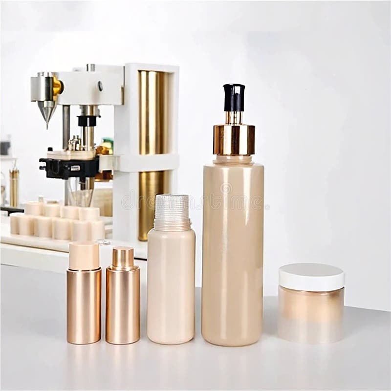 Acrylic Cosmetic Bottle Set in Production Process - AI-Generated Design ...