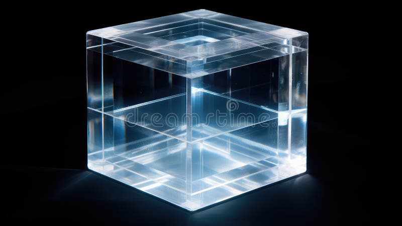 Acrylic cube texture stock illustration. Illustration of reflection ...