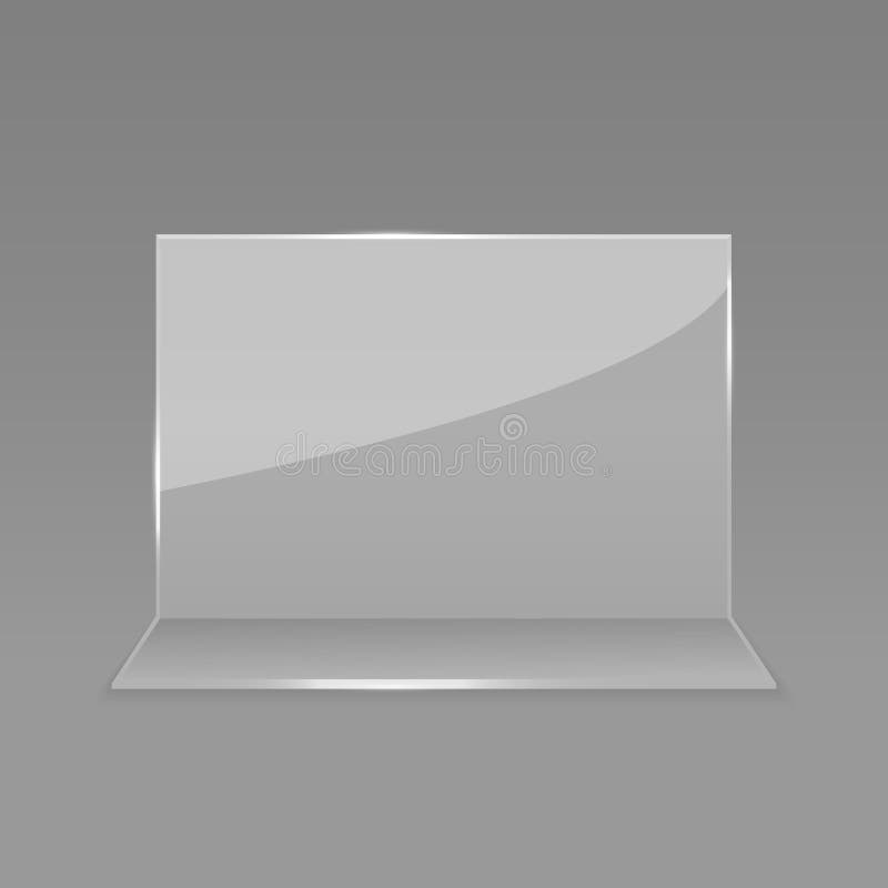 Acrylic Glass Table Card Display Stock Illustration - Illustration of ...