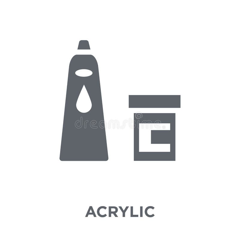 Acrylic Icon in Filled, Thin Line, Outline and Stroke Style. Vector ...