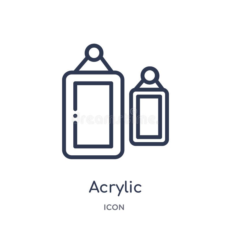Acrylic Icon in Filled, Thin Line, Outline and Stroke Style. Vector ...