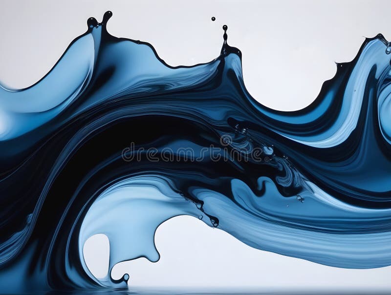 Black Ink Dripping on Water for Background and Texture Stock ...