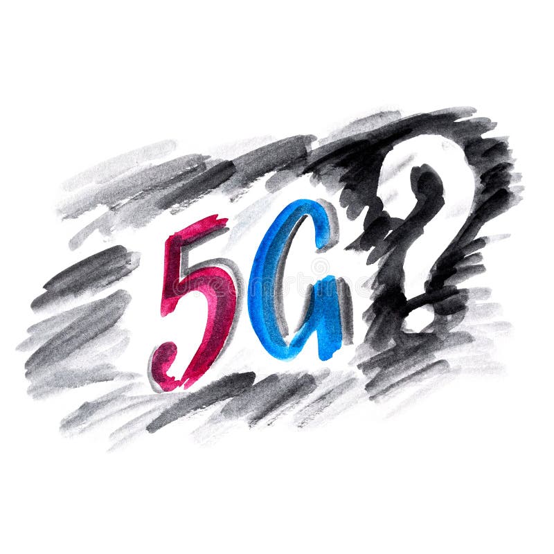 Acrylic Lettering 5g and Question Mark Isolated on White Stock Photo ...