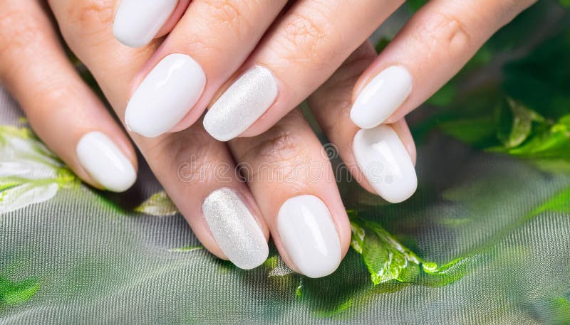 Acrylic Nail Detail and Spa Stock Illustration - Illustration of hands ...