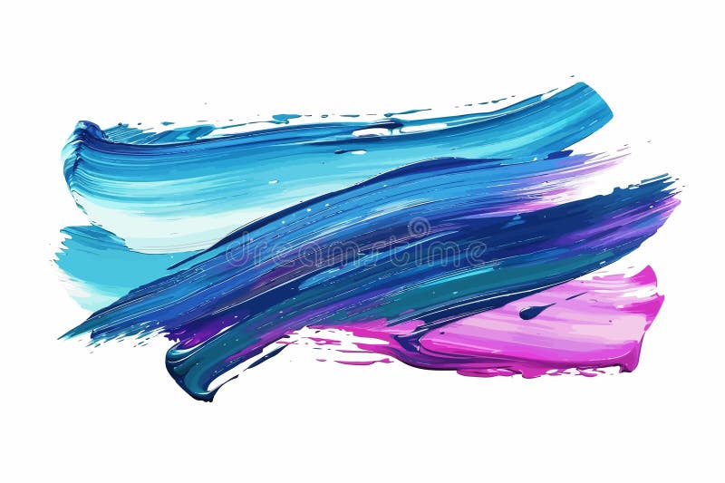 Acrylic Oil Paint Brush Stroke Isolated Vector Style Stock Vector ...