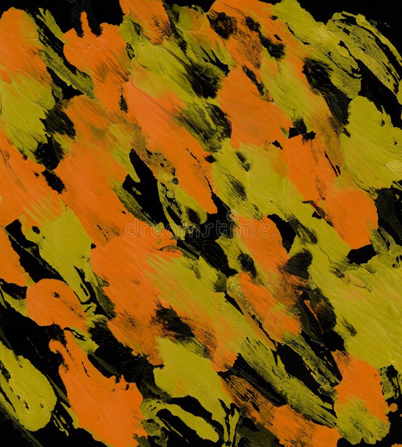 Acrylic Orange Texture, Handmade, for Design Stock Image - Image of ...