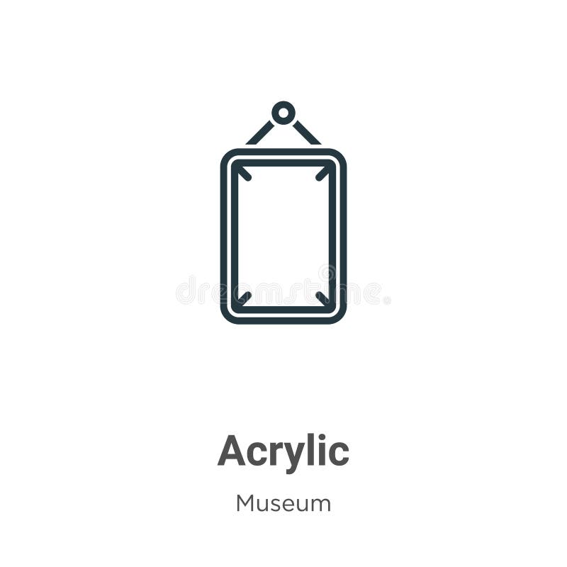 Acrylic Icon in Filled, Thin Line, Outline and Stroke Style. Vector ...