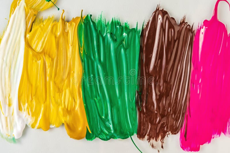 Acrylic Paint. Abstract Background. Texture of Multi-colored Paints ...