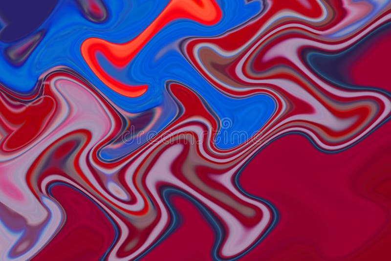 Acrylic Paint Diffusion. Violet Red Blue Paint Bubbles Stock ...