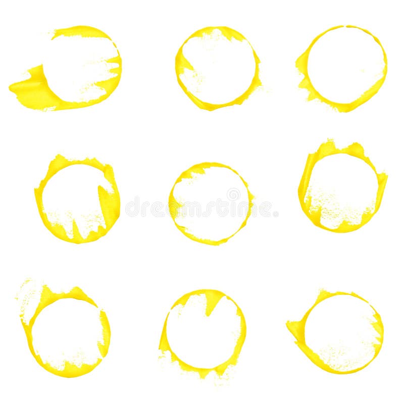 Acrylic paint frames set stock illustration. Illustration of grunge ...