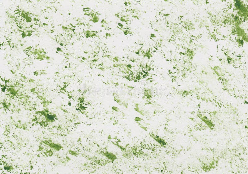 Acrylic Paint in Green Dabbed on a Sheet of Paper Stock Illustration ...