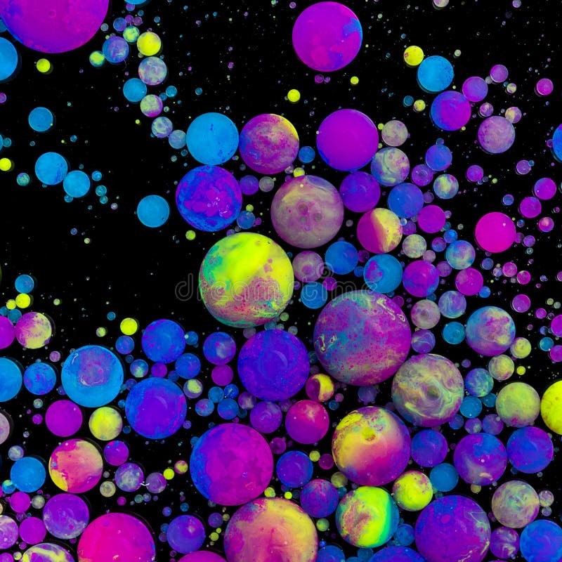 Acrylic Paint Ink Color Balls Stock Image - Image of paint, waterdrop ...