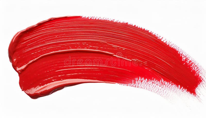 Red Acrylic Paint is Smeared on a White Background Stock Photo - Image ...