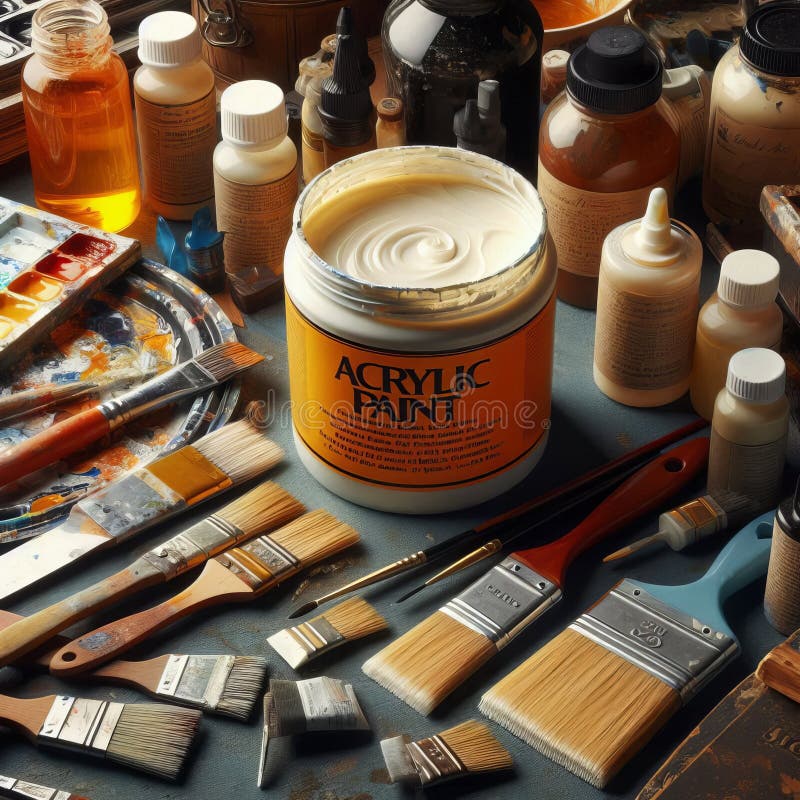 17 1 Acrylic Paint a Versatile and Fast Drying Paint Made with Stock ...