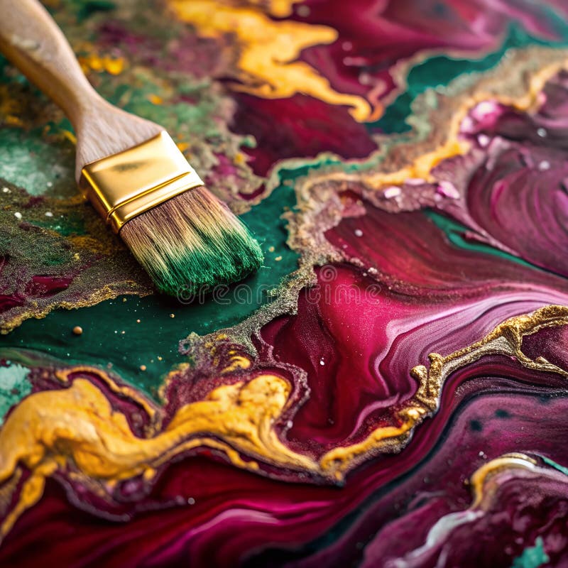 Acrylic Pouring Texture for Pattern Designs, AI Generated Stock ...