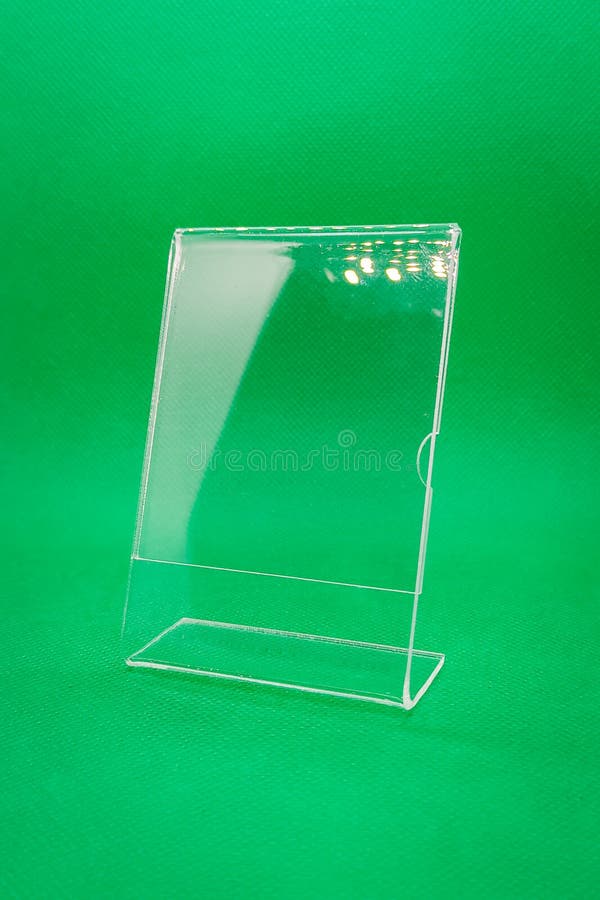 Acrylic Price Tag Transparent Stock Image - Image of stand, price ...