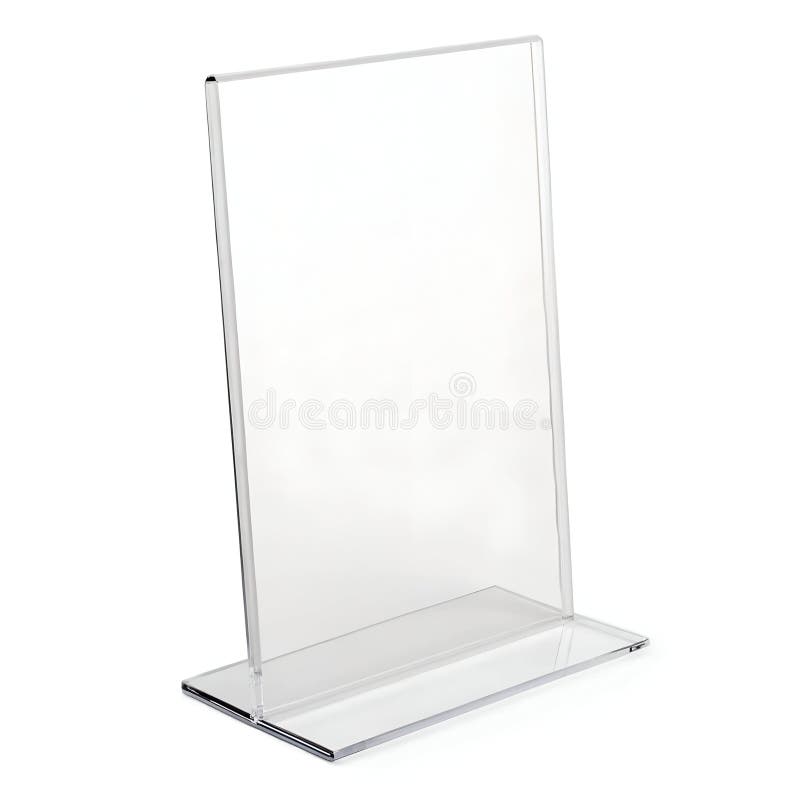 Acrylic Table Talker Mockup Stock Illustration - Illustration of card ...