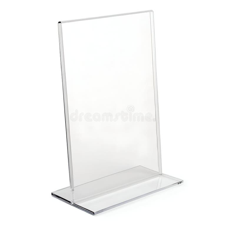 Acrylic Table Talker Mockup Stock Illustration - Illustration of card ...