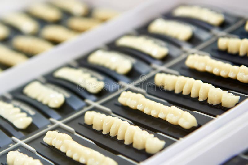 Acrylic teeth on store stock image. Image of model, medicine - 200683457