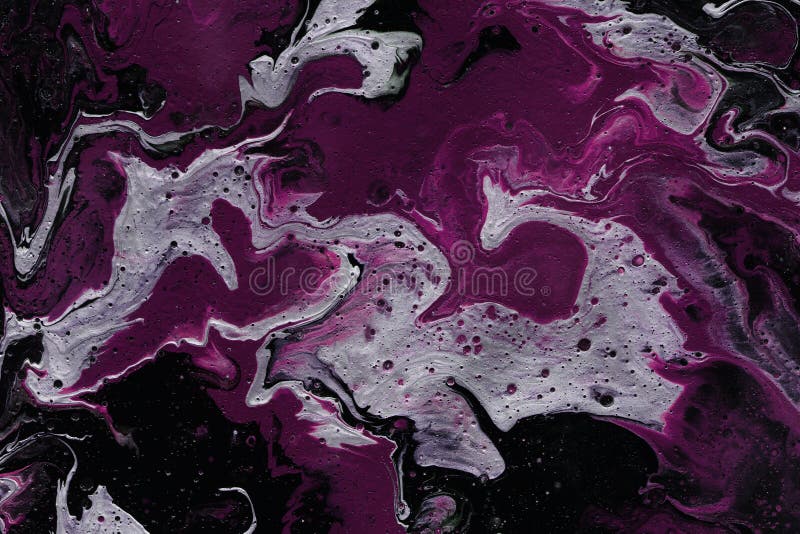Acrylic Texture Made in Fluid Pour Technique. Stock Image - Image of ...