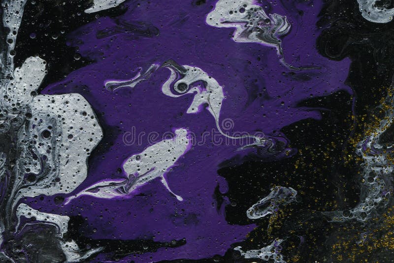 Acrylic Texture Made in Fluid Pour Technique. Stock Photo - Image of ...