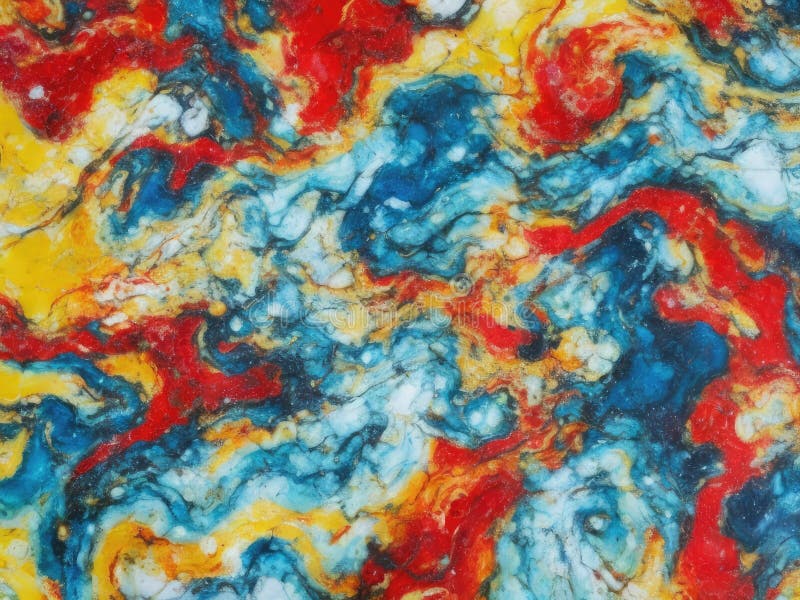 Acrylic Texture with Marble or Ocean Pattern, Multi Color Background ...