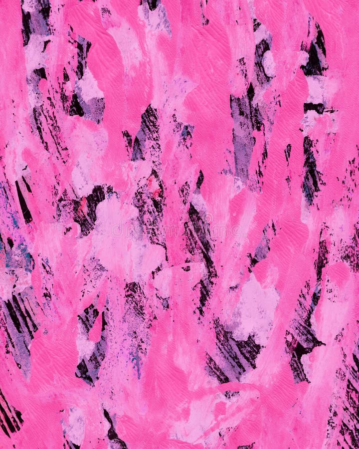 Acrylic Texture Pink Color, Handmade for Background Stock Image - Image ...