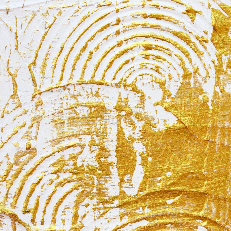 Gold Acrylic Textured Painting Stock Image - Image of concept, cream ...