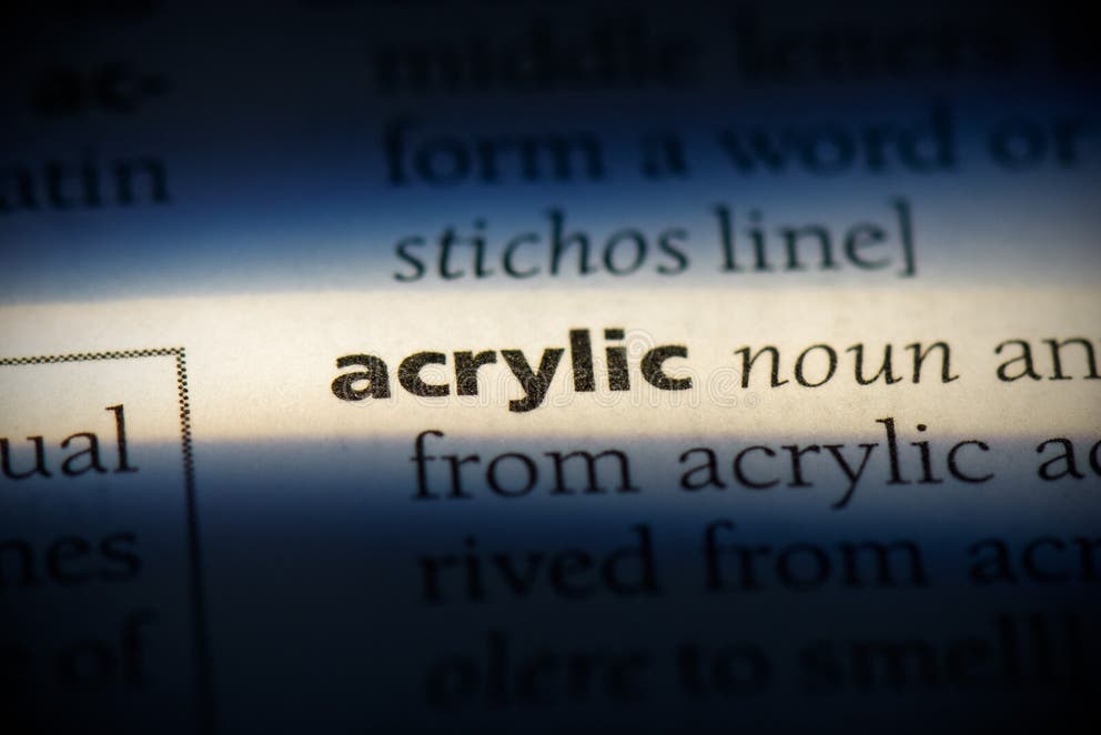 Acrylic stock photo. Image of definition, meaning, detail - 161577788