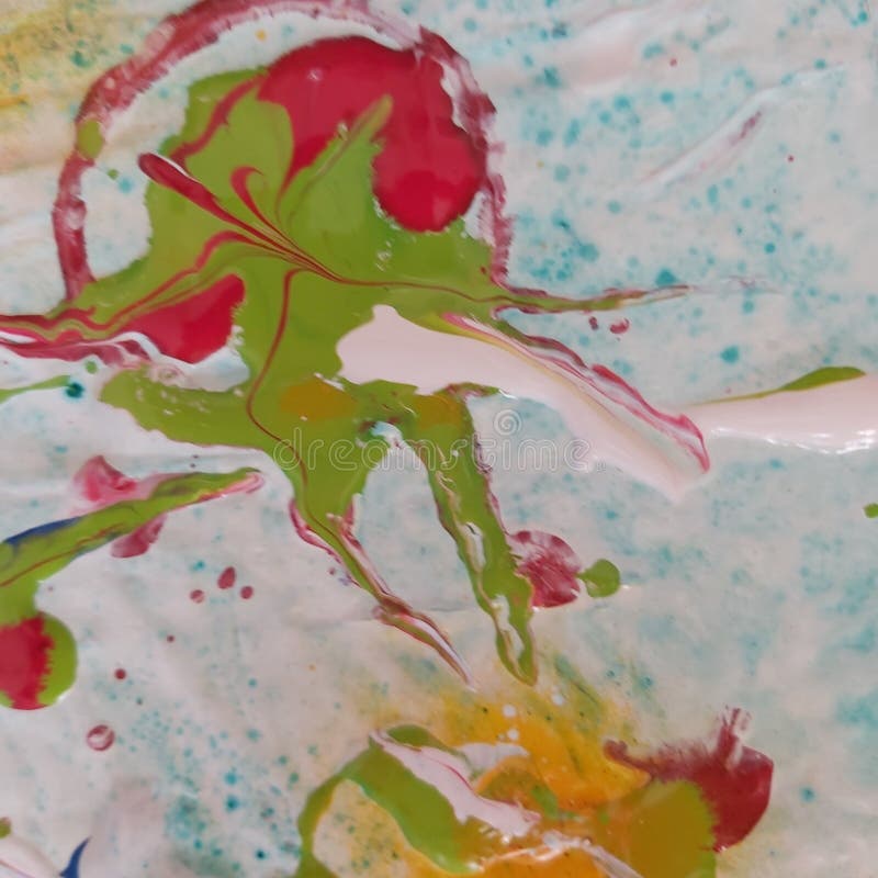 Acryluc Pouring Abstract Design Paintings for Texture Stock Image ...