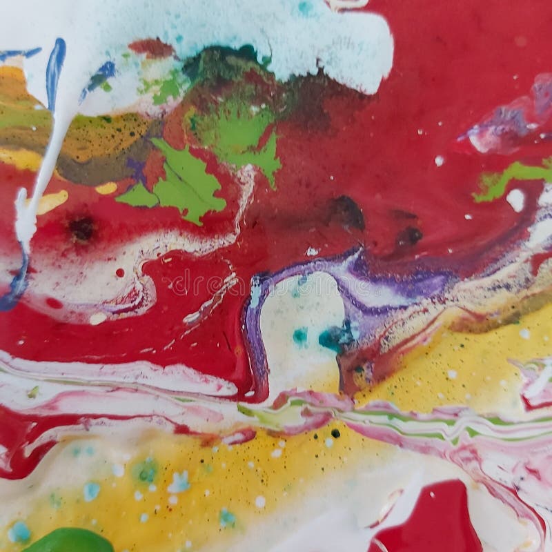 Acryluc Pouring Abstract Design Paintings for Texture Stock Photo ...