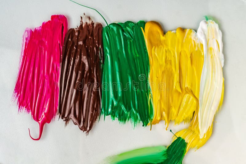 De Acryltextuur Mengde Blauwe Verfsamenvatting Met Marmeren Patroon Het ...