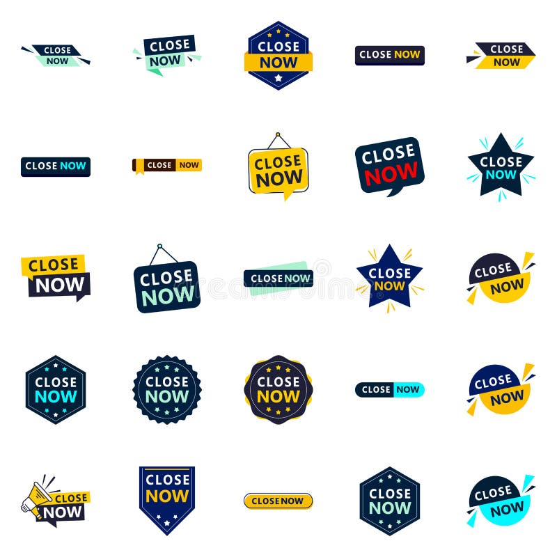 Act Fast Text Banners Pack of 25 Stock Vector - Illustration of notice ...