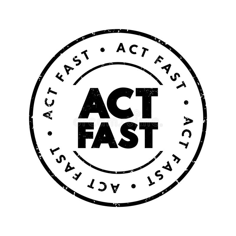 Act Quick Stamp Stock Illustrations – 167 Act Quick Stamp Stock Illustrations, Vectors & Clipart ...