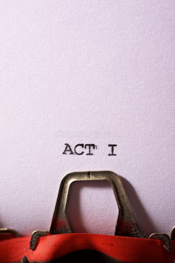 Act I text stock image. Image of rustic, sentence, title - 189524823