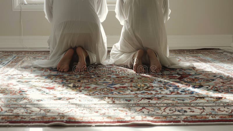 The Act of Prayer Ritual.AI Generated Image Stock Image - Image of calm ...