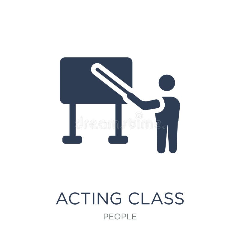 Acting Class Icon. Trendy Acting Class Logo Concept on White Background ...