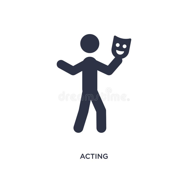 Acting Class Vector Linear Icon Isolated On Transparent Background ...