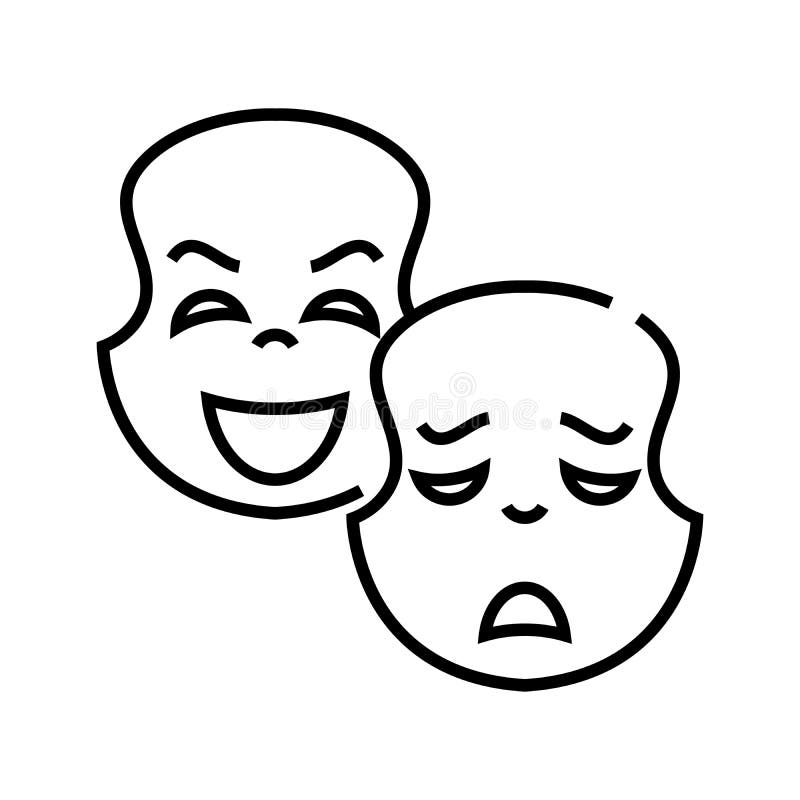 Acting Lesson Line Icon. Acting Lesson Concept Outline Vector, Symbol ...