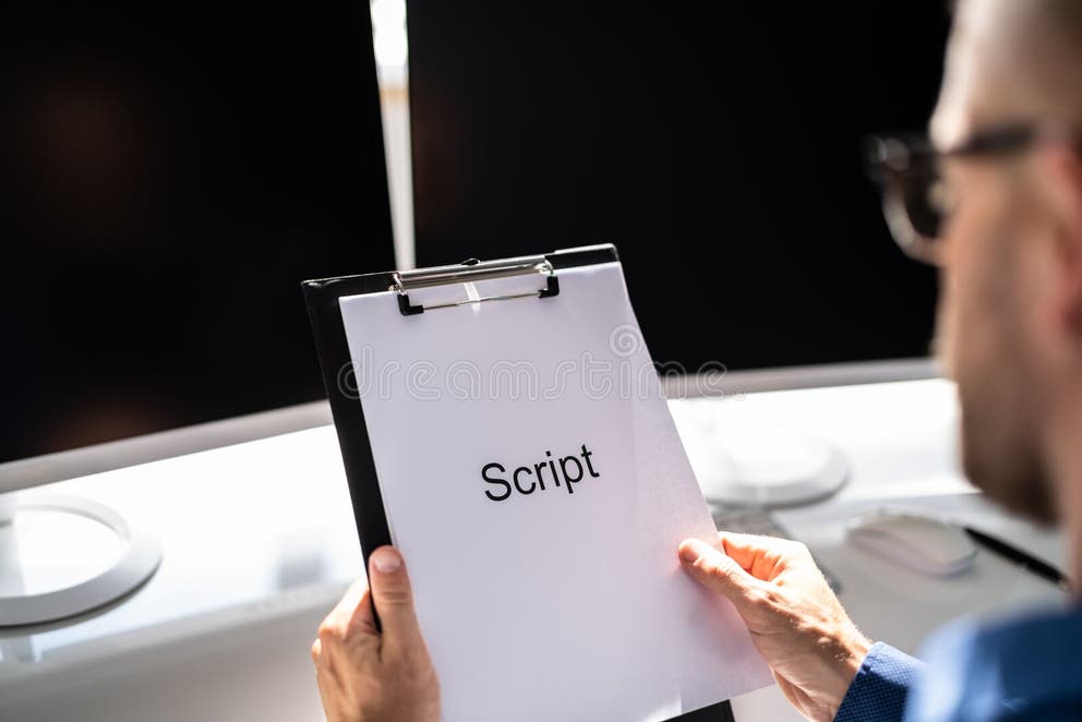 Acting Script and Screenplay Paper Stock Image - Image of glasses ...