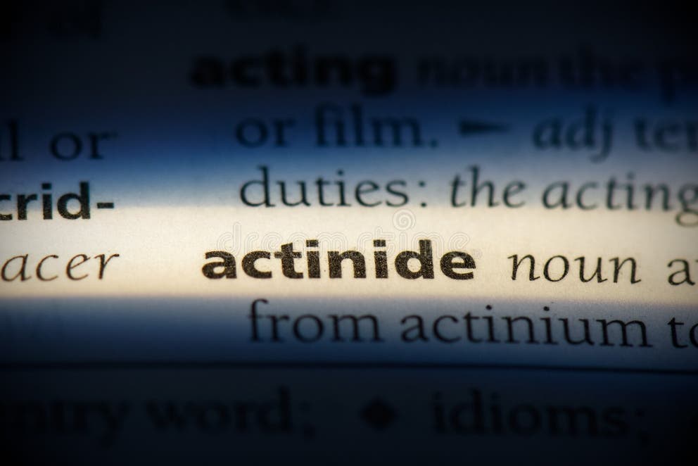 Actinide stock photo. Image of focus, text, actinide - 161577202
